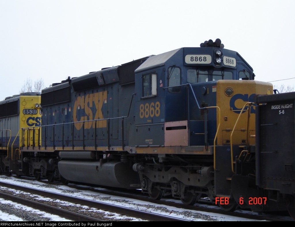 CSX 8868 Ex- CR 6254 SD40-2 Feb 06, 2007